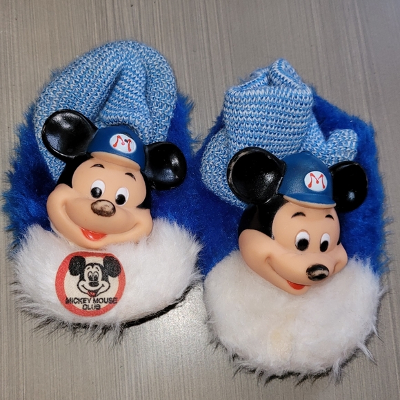 Disney | Shoes | Vintage 8s Disney Mickey Mouse Slippers | Poshmark